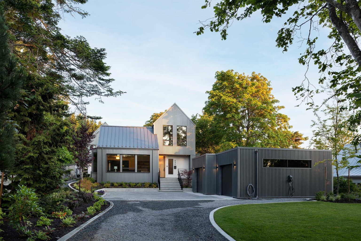 Industrial Metal Clad Modern Home Built in Victoria, BC