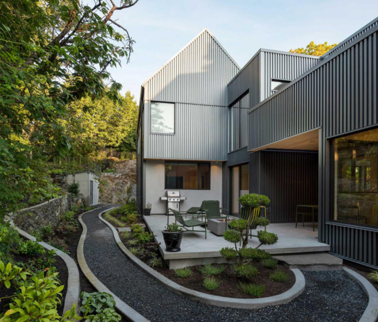 Industrial Metal Clad Modern Home Built in Victoria, BC